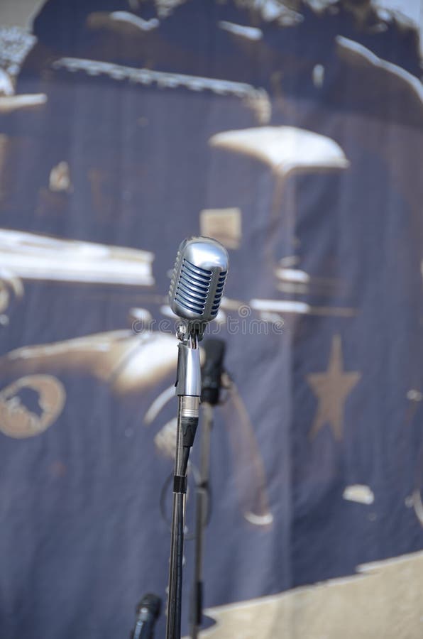 Old microphone stock photo. Image of microphone, closeupview - 32723398
