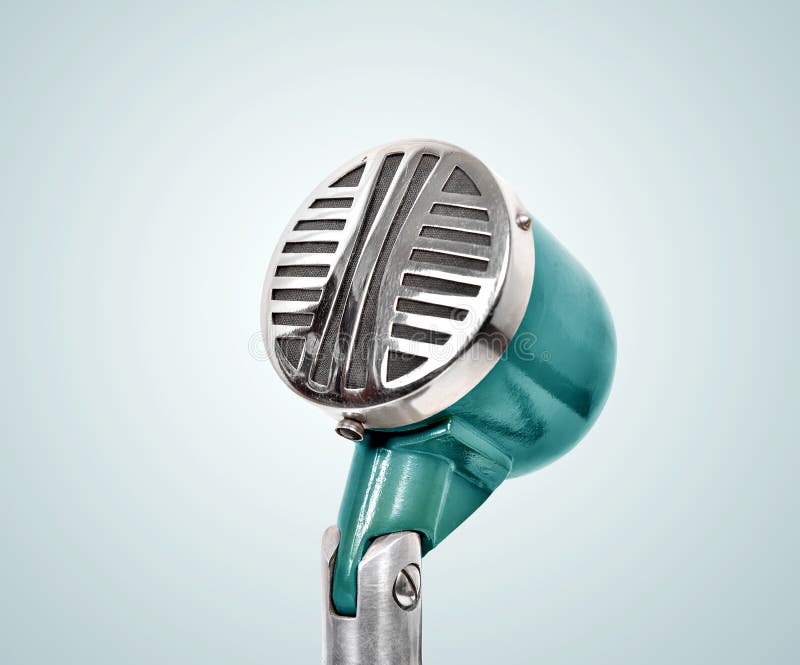 Old microphone. stock photo. Image of musical, retro - 71382192
