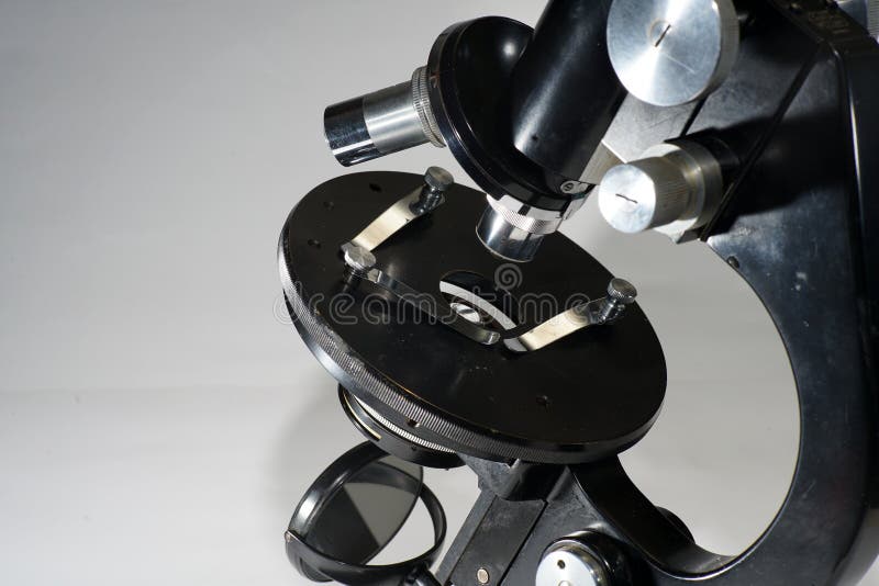 This is an Old Microscope in Good Condition and Working Stock Photo ...