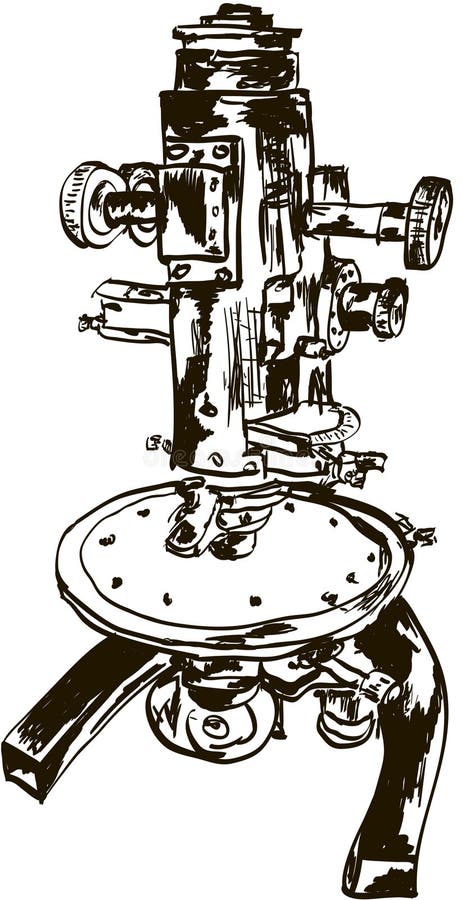 Antique Microscope Stock Illustrations – 253 Antique Microscope Stock ...