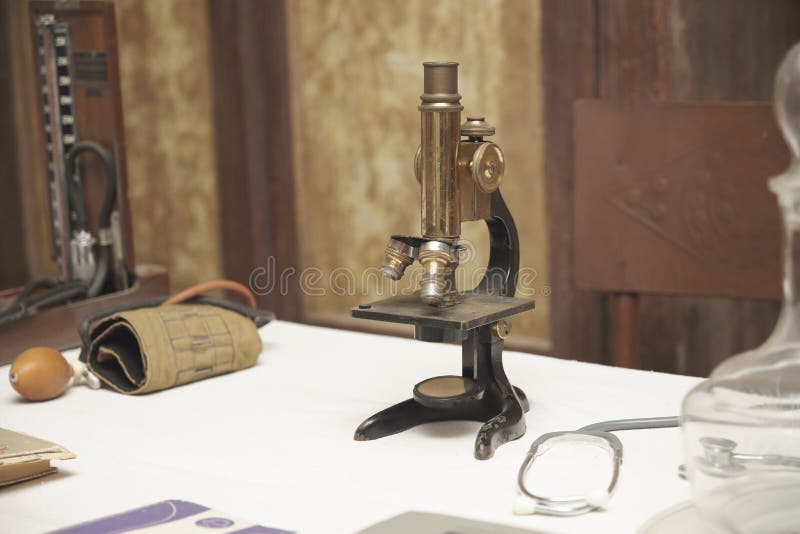 The Old Microscope Was Used at the Doctor S Workplace Many Years Ago ...