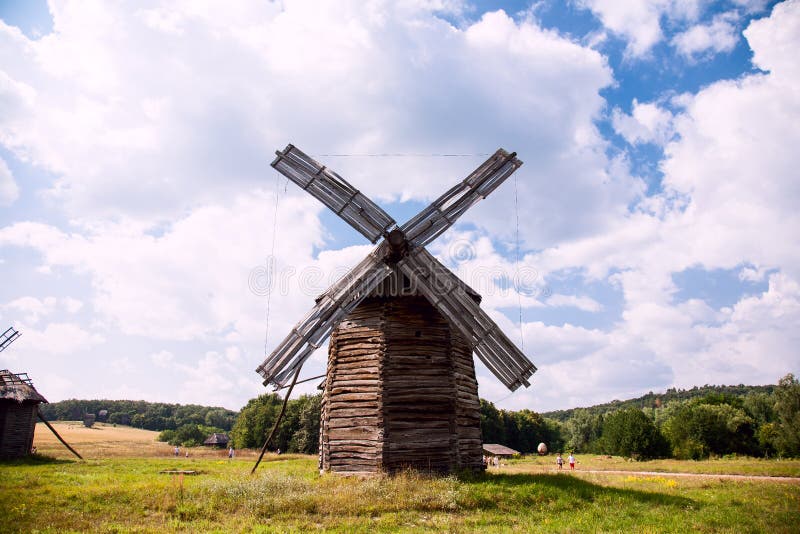 Old mil stock image. Image of hill, blue, criptana, grass - 93098497