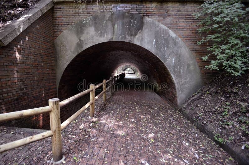 Old military base in Japan stock image. Image of fort - 95641515
