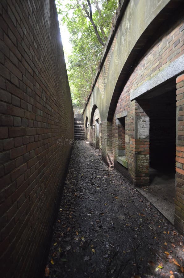 Old Military Base in Japan. Stock Image - Image of brick, landscapes ...