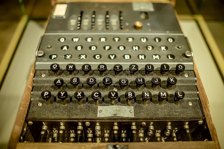 Old Military Cipher Machine Editorial Stock Image - Image of warfare ...