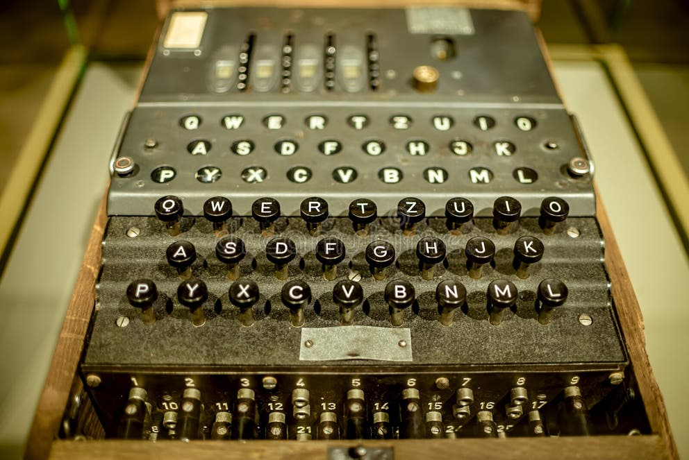 Old Military Cipher Machine Editorial Stock Image - Image of warfare ...