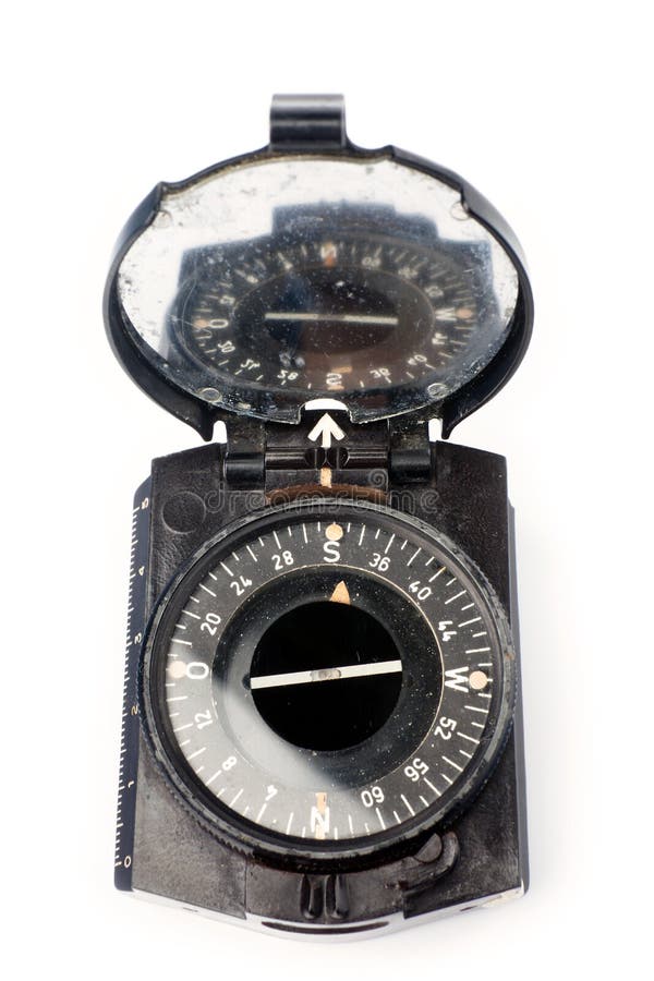 Military Compass stock image. Image of west, antique - 12831139