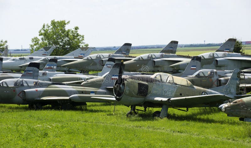 Old military fighter jets stock photo. Image of serbia - 97118596