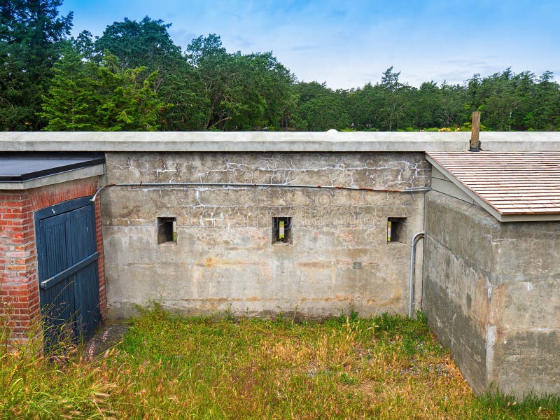Old Military Fort Wall with Riffle Slits Stock Photo - Image of history ...