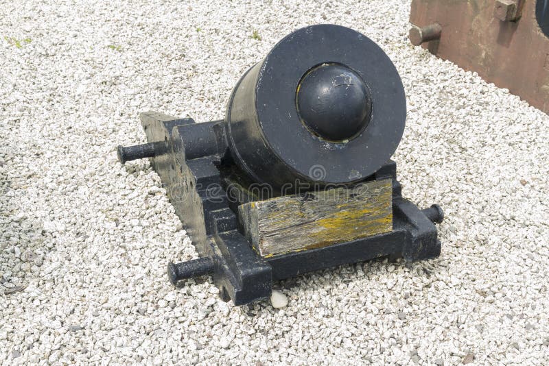 Old military mortar stock photo. Image of black, iron - 44797396