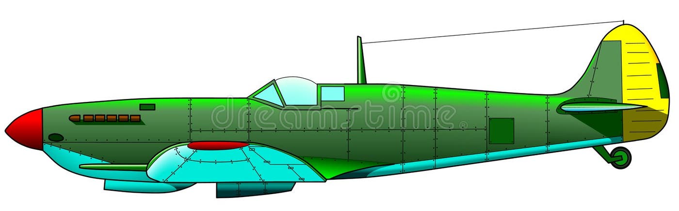 Spitfire Cartoon Plane Illustration Stock Illustrations – 27 Spitfire ...