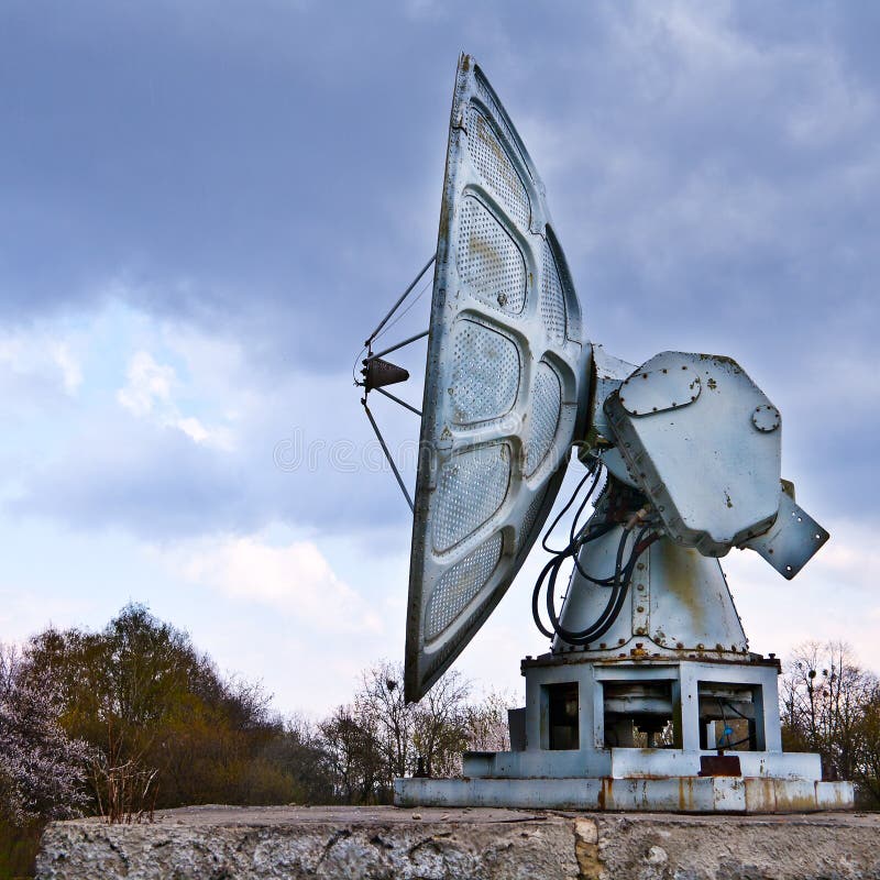 Old military radar stock image. Image of rust, equipment - 22557111