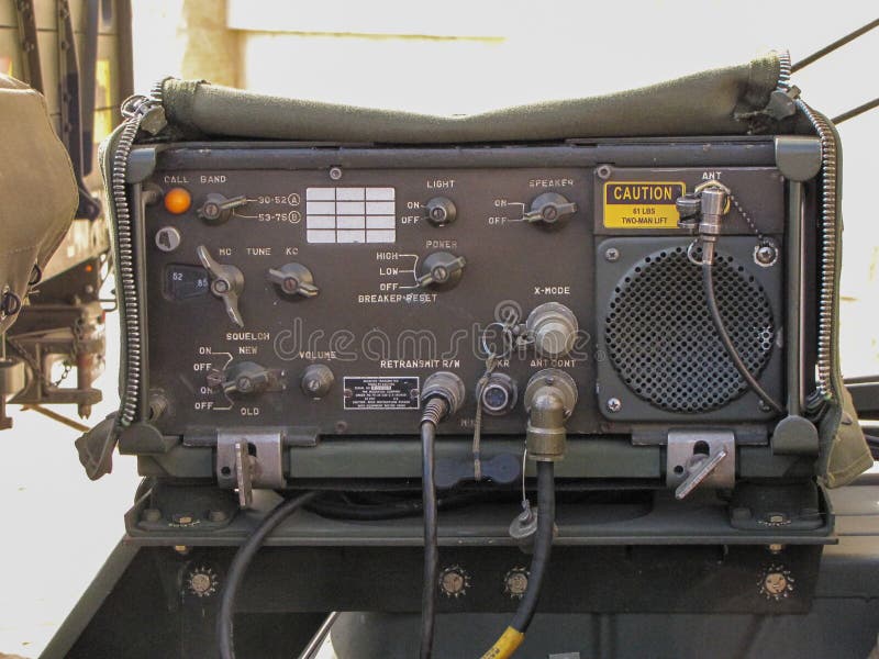 Old military radio stock image. Image of forces, industry - 289390527