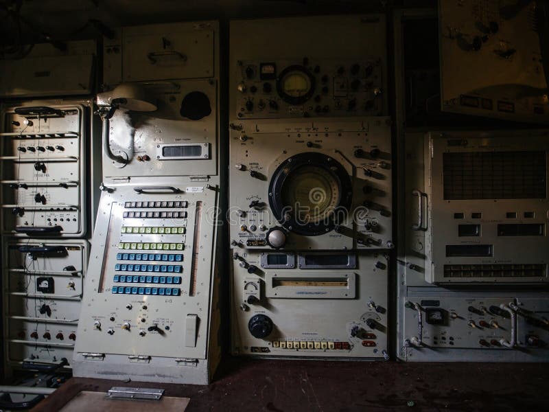 Old Military Radio Communication Equipment Stock Image - Image of tuner ...