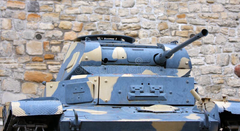 Old military tank stock image. Image of camouflage, guard - 29489963