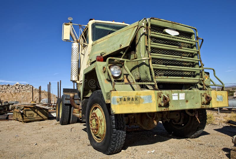Old military truck stock photo. Image of junkyard, path - 16994146