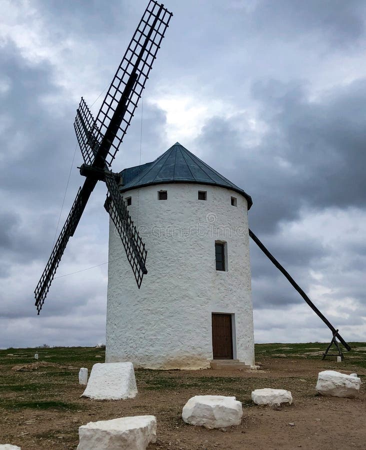 Old Mill in the Middle of Some Fields Stock Photo - Image of cottage ...