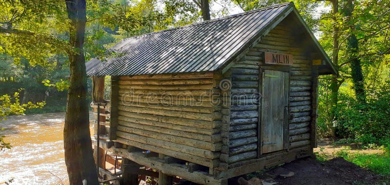 Old Mill on the River Water Trees Stock Image - Image of river, water ...
