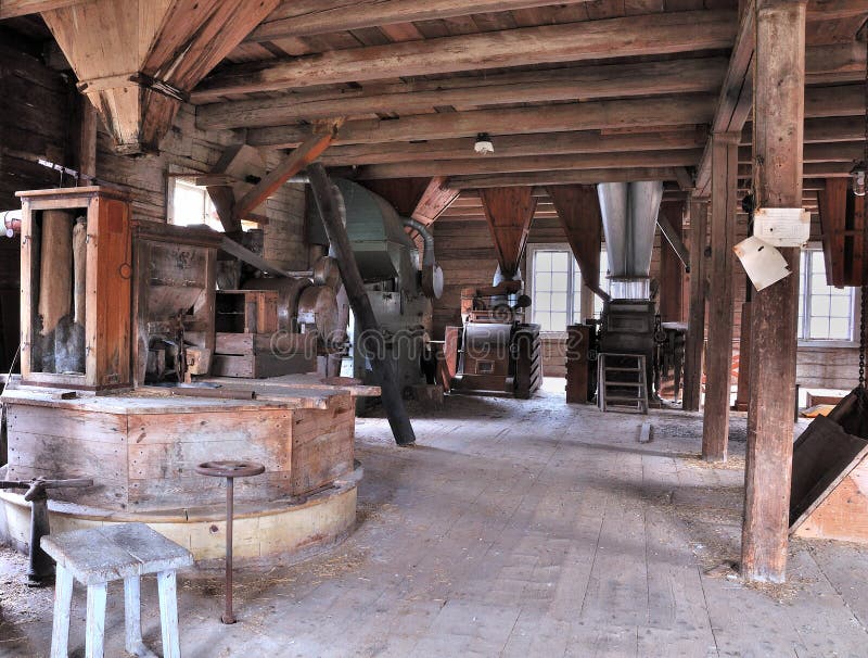 Interior in old mill stock photo. Image of honeycomb, orange - 801206
