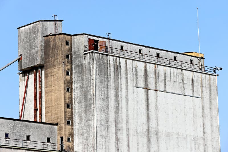 Old Mill Standing Against the Blue Sky Stock Image - Image of cylinder ...