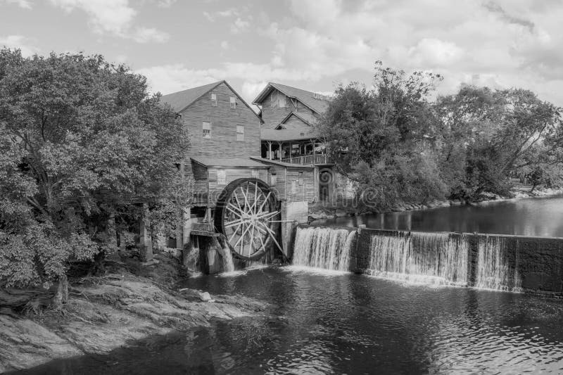Old Mill stock photo. Image of grain, black, waterfall - 59629142