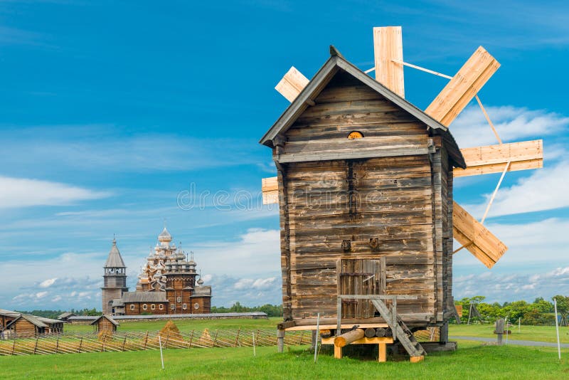 Old Mill. Windmill. Wooden Mill. and Russian Mill. Russian Architecture ...