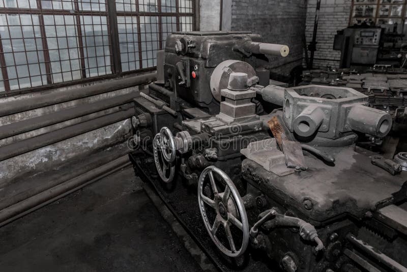 Old Milling Machine Equipment and Tools for Metal Processing in ...
