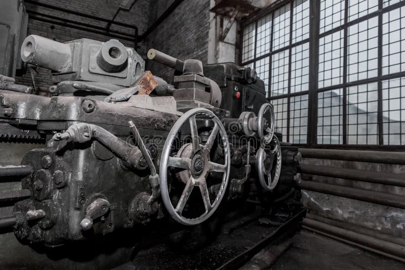 Old Milling Machine Equipment and Tools for Metal Processing in ...