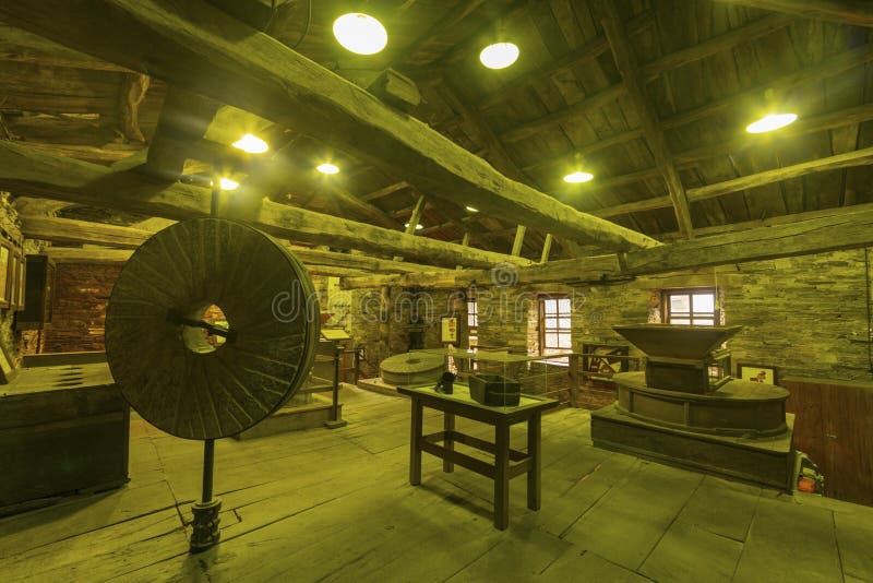 Old Mills To Process Wheat in Spain. Stock Photo - Image of stone ...