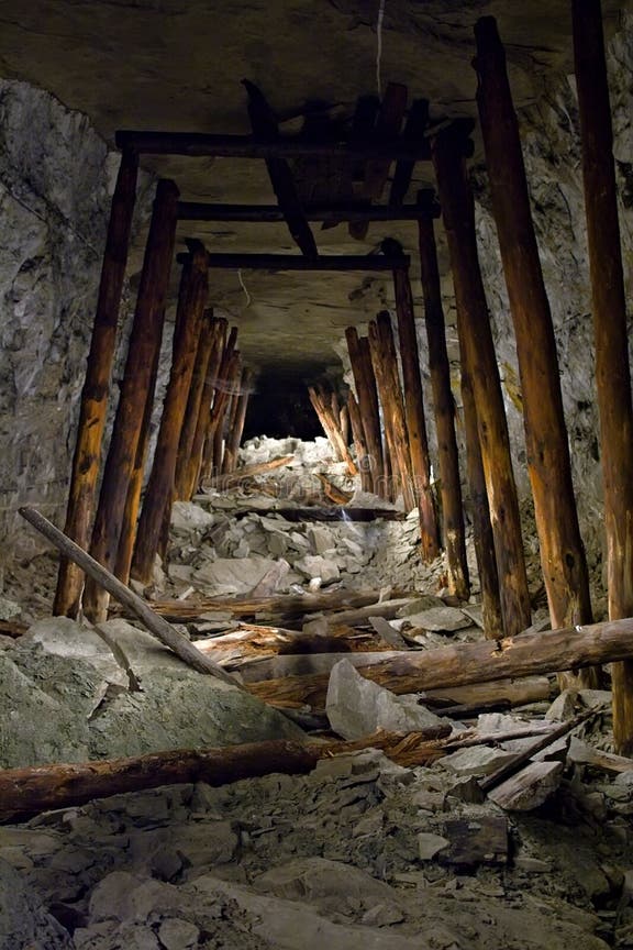Old mine stock photo. Image of rock, light, train, mining - 10159098