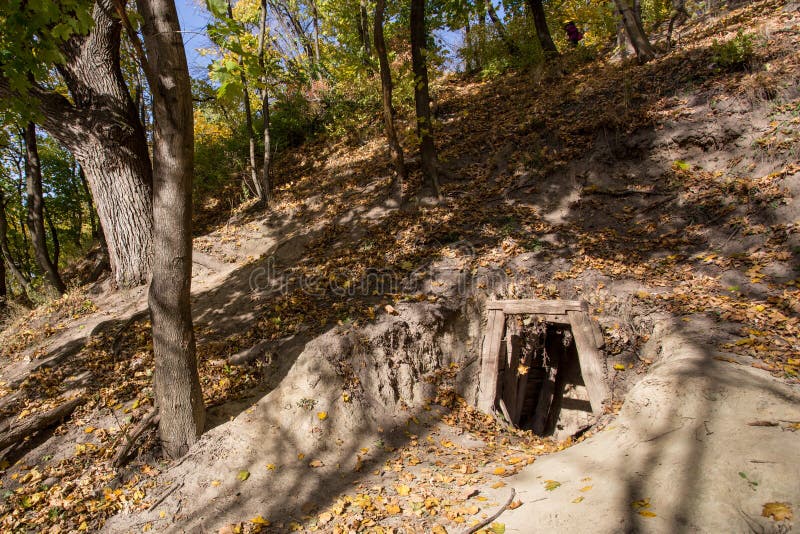 Old mine entrance stock image. Image of earth, underground - 45812019