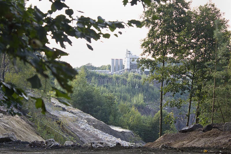 Old mine in the forest stock photo. Image of boulders - 292053230