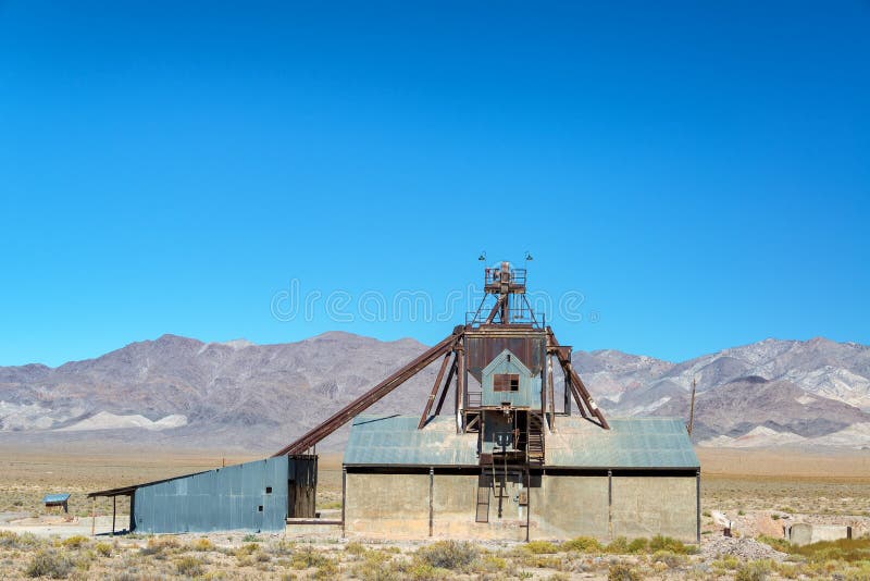 Abandoned Mine In The Nevada Desert Stock Image - Image of landmark ...