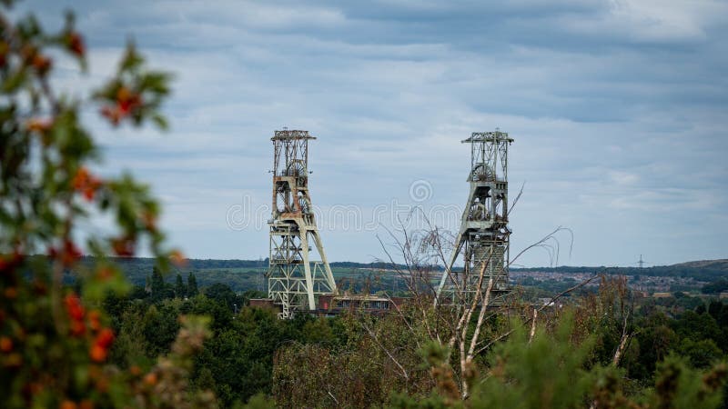 Old Mine Place in Middle of Park Stock Photo - Image of mast ...