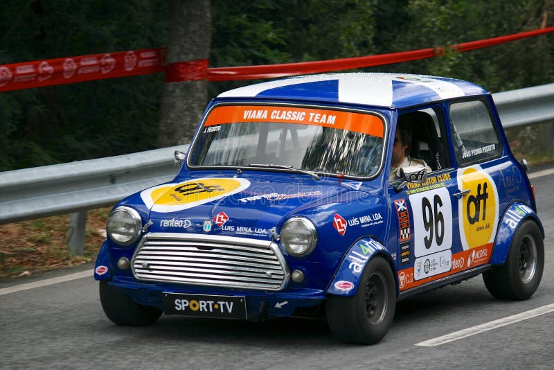 Old Mini Cooper S Racing at Rampa Da Falperra 2012 Editorial Photo ...