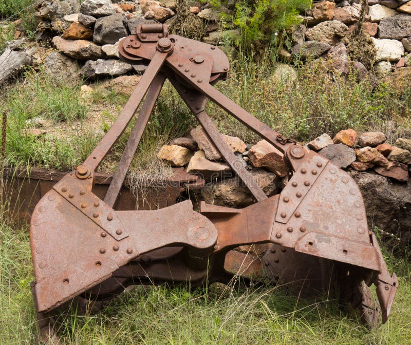 Old Mining Equipment at Lee`s Ferry, Arizona Stock Image - Image of ...