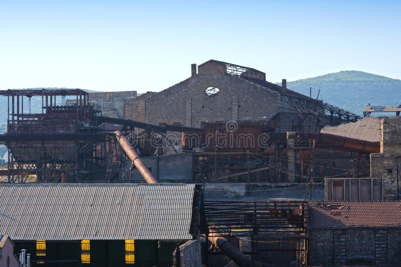 Old mining factory stock photo. Image of mediterranean - 61951476