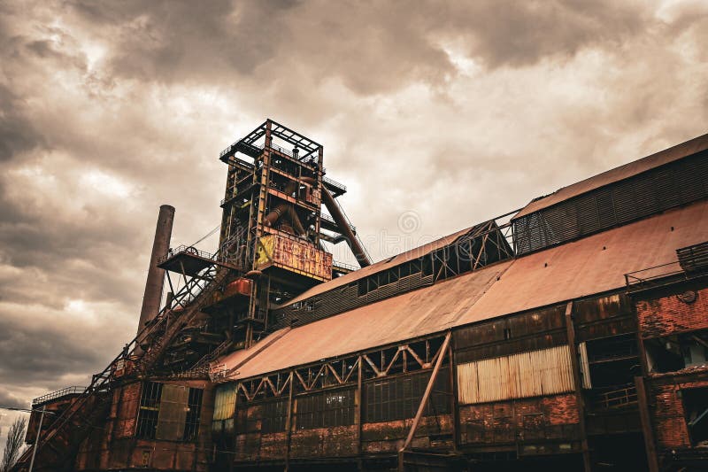 Old Mining Mine, Old Rusty Structure Stock Photo - Image of landmark ...