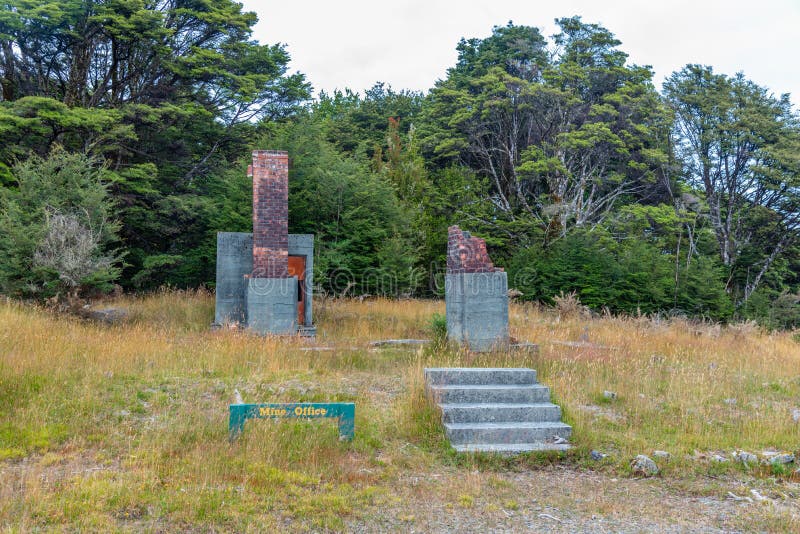 Old Mining Site at Waiuta, New Zealand Stock Photo - Image of ruins ...