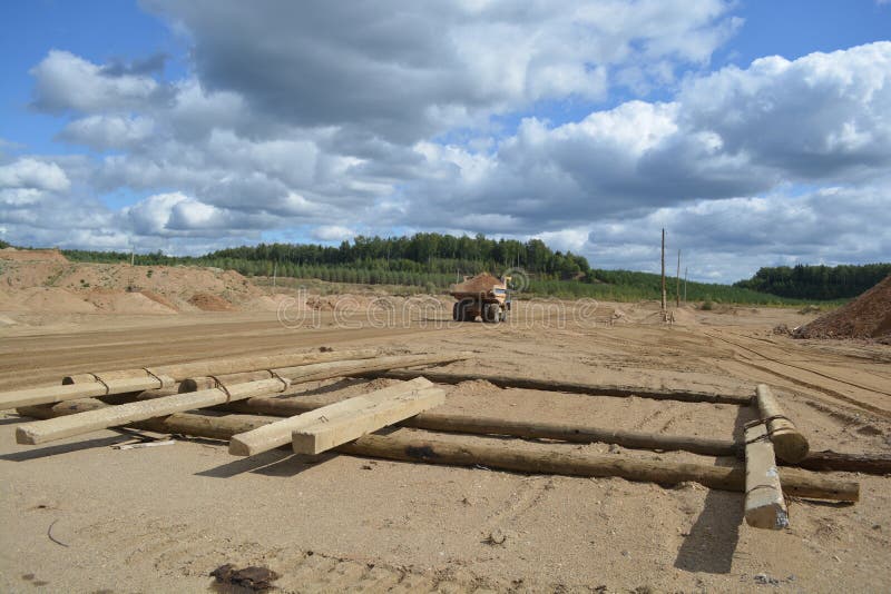Old mining truck stock image. Image of winter, mining - 53500975