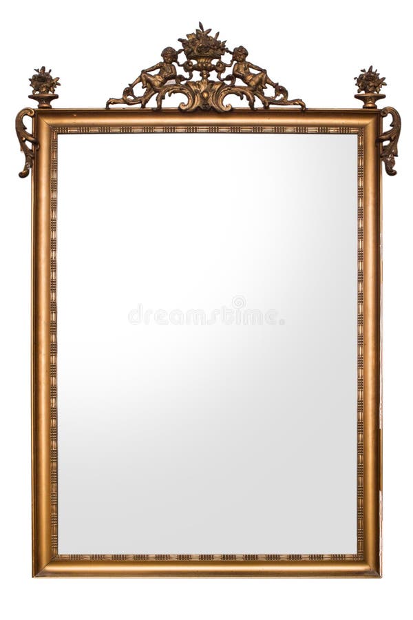 Old antique mirror frame stock photo. Image of shine - 269118392