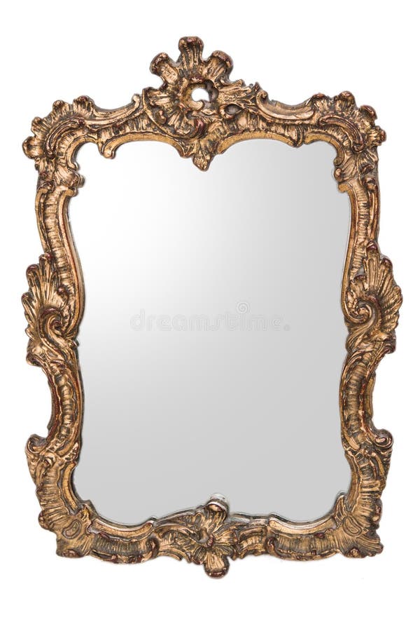 Old antique mirror frame stock photo. Image of shine - 269118392