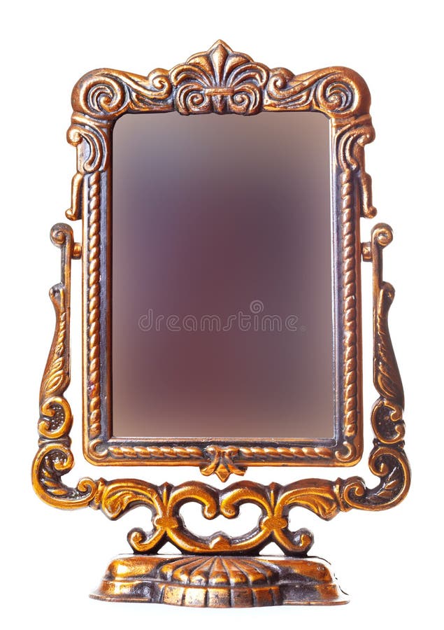 Old mirror stock image. Image of decorative, dirty, isolated - 31342883