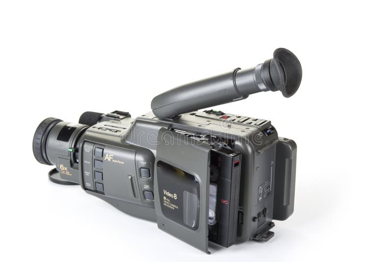 Old 8 Mm Tape Movie Camera. Stock Image - Image of analogue, memory ...