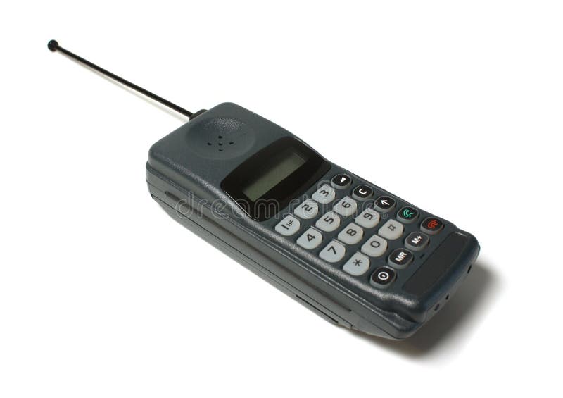 Old Mobile Phone stock image. Image of aerial, white - 11305765