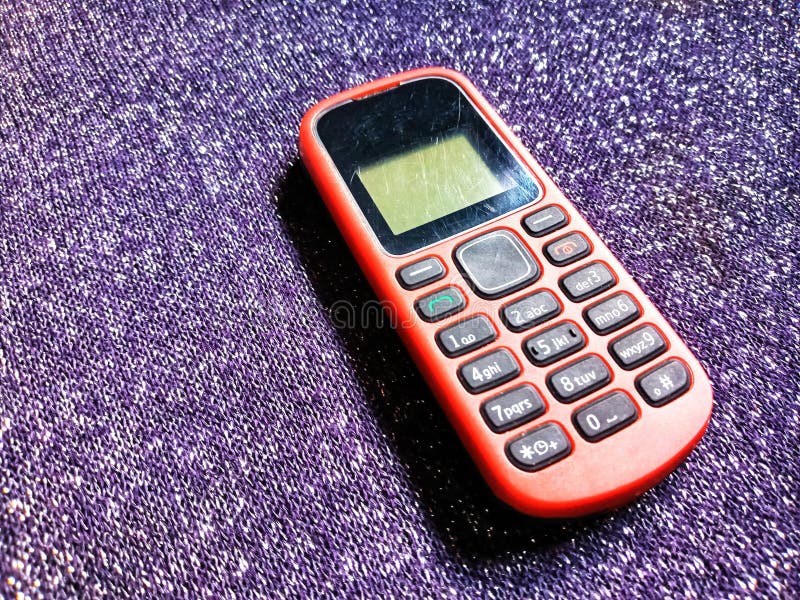 Old Mobile Phone with Texting or SMS Button Keyboard or Keypad on ...