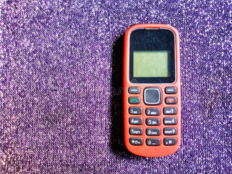 Old Mobile Phone with Texting or SMS Button Keyboard or Keypad on ...
