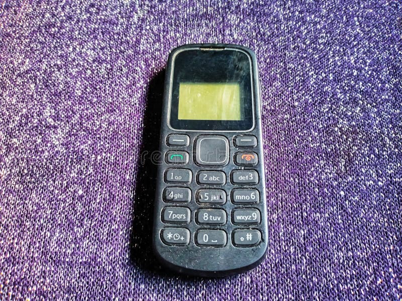 Old Mobile Phone with Texting or SMS Button Keyboard or Keypad on ...