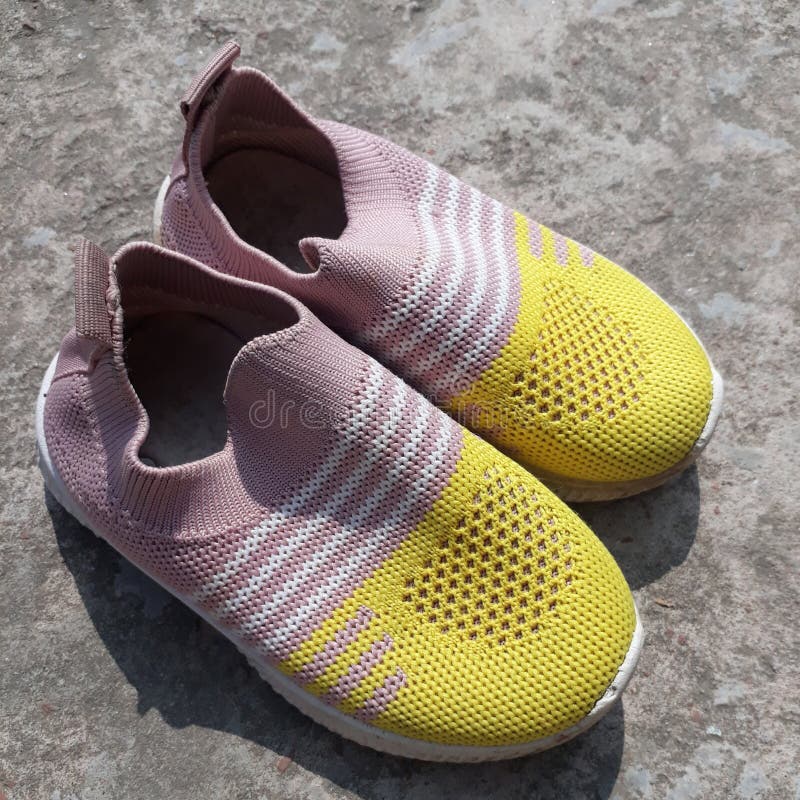 The Old Model Children Shoes. Stock Image - Image of green, children ...