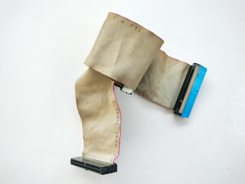 Older Model Hard Disk Cable, Better Known As IDE HDD Stock Image ...